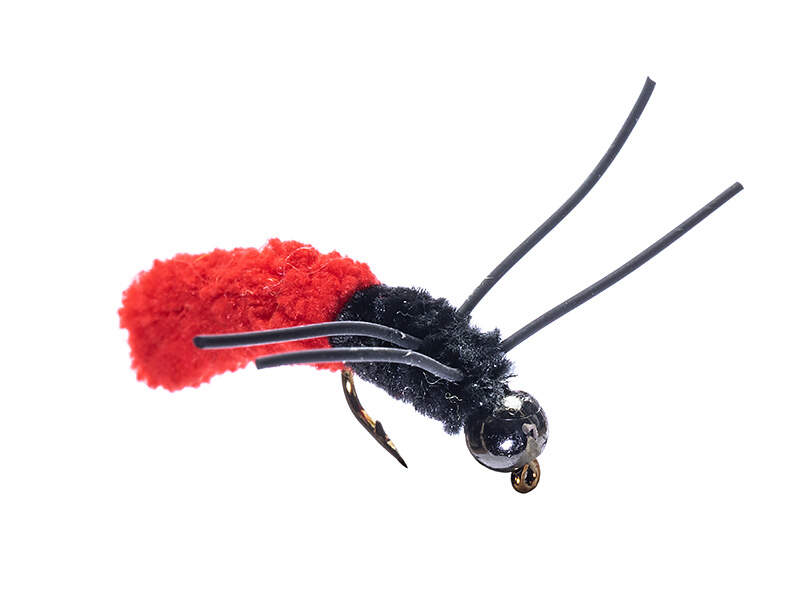 Rubber Leg Mop Fly Red